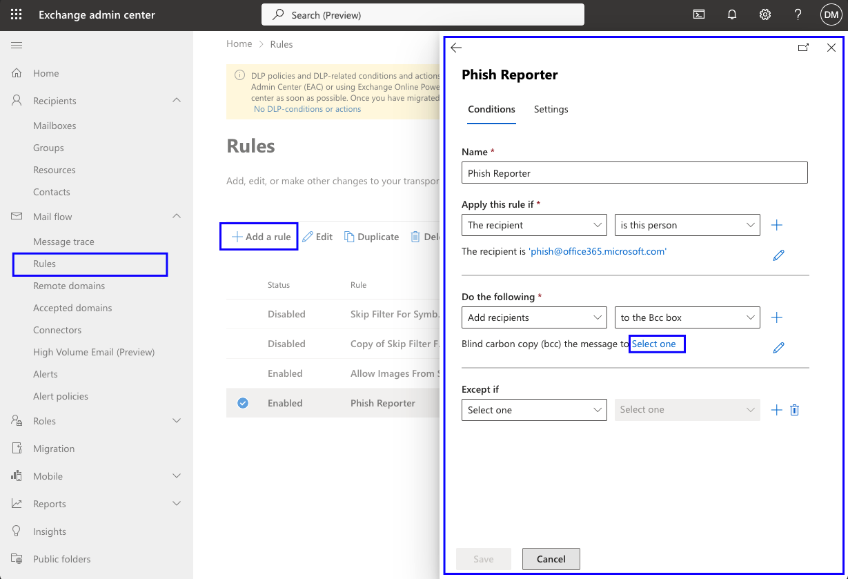 Setting Up Microsoft Report Phishing Button in Outlook.